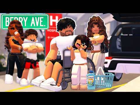 PICKING UP DAD FROM THE HOSPITAL AFTER HUGE ACCIDENT! *VOICED* BERRY AVENUE ROBLOX