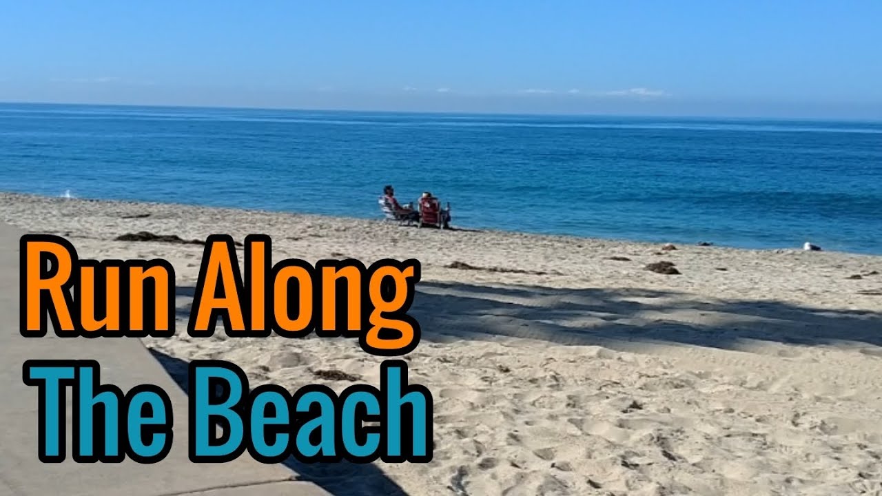 Run Along The Beach - YouTube