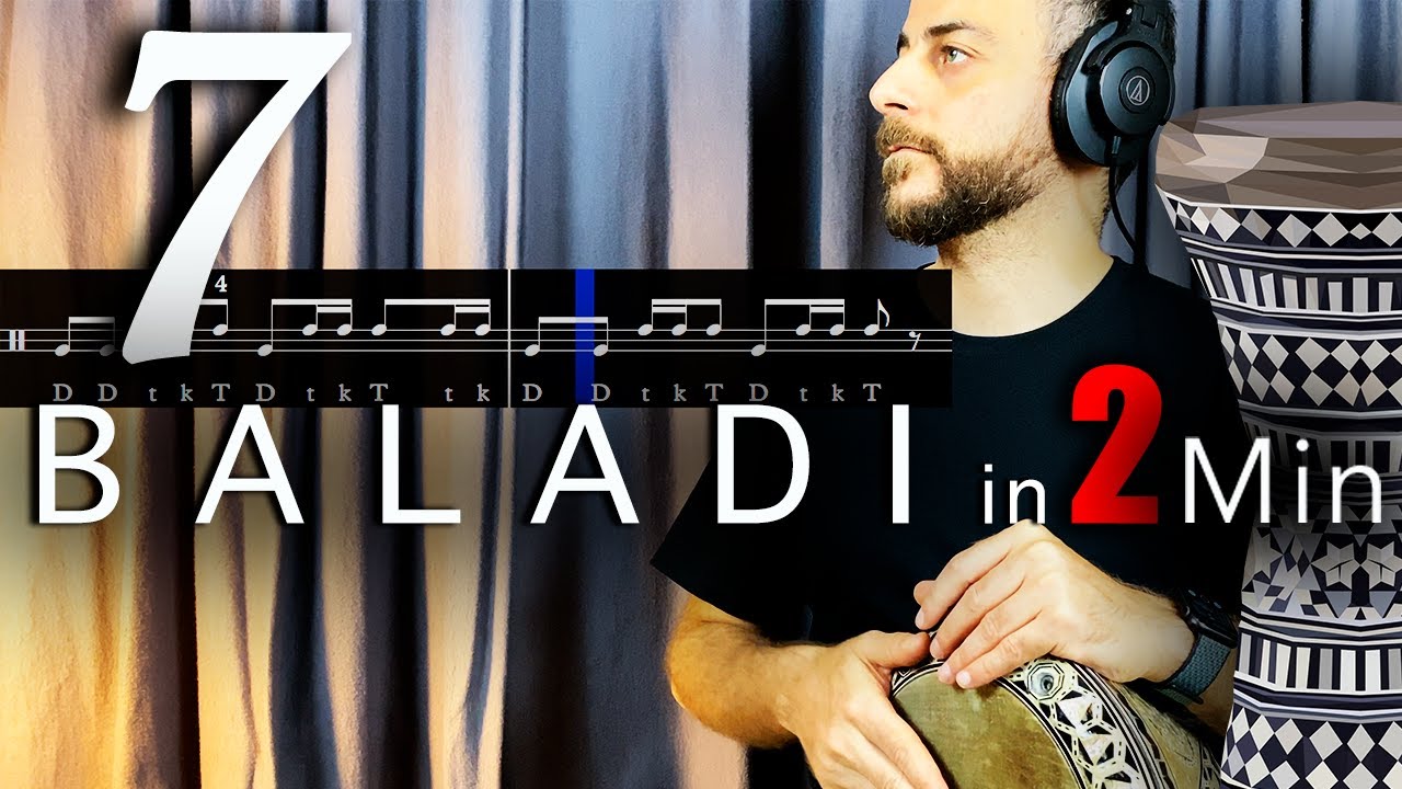 7 DARBUKA PATTERNS in 2 minutes‼️| BALADI🌀 - YouTube