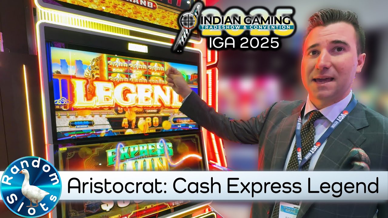 Aristocrat, Cash Express Legend Slot Machine Preview, #IGA2025 - YouTube
