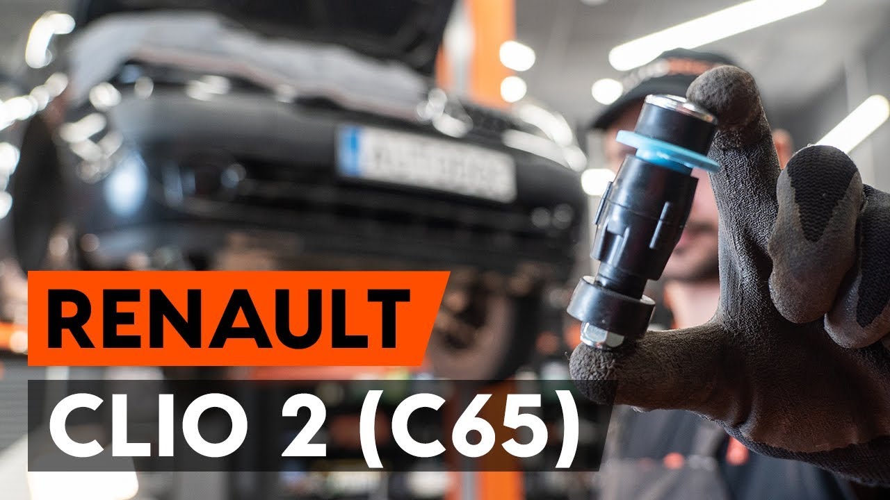 How to change front anti roll bar link / front drop link on RENAULT ...