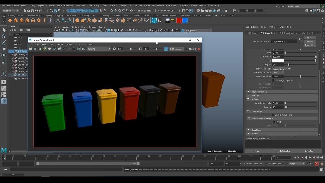 Maya Speed Modeling - Recycling bin - YouTube