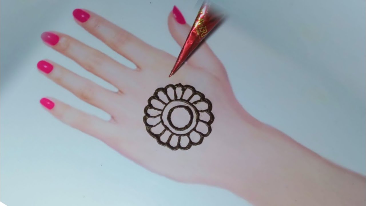 Back side very simple & easy mehendi design /very simple mehendi design ...