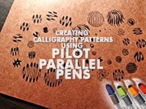 Calligraphy Patterns with Pilot Parallel Pens - Calligraphy Tutorials ...