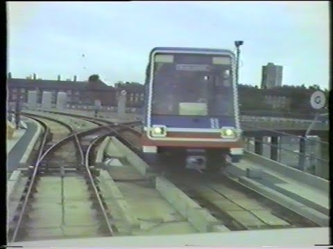 DLR First Day Front View, West India Quay - Stratford, 1987 - YouTube
