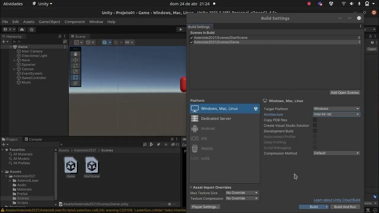 Criando Build para Windows Unity - YouTube