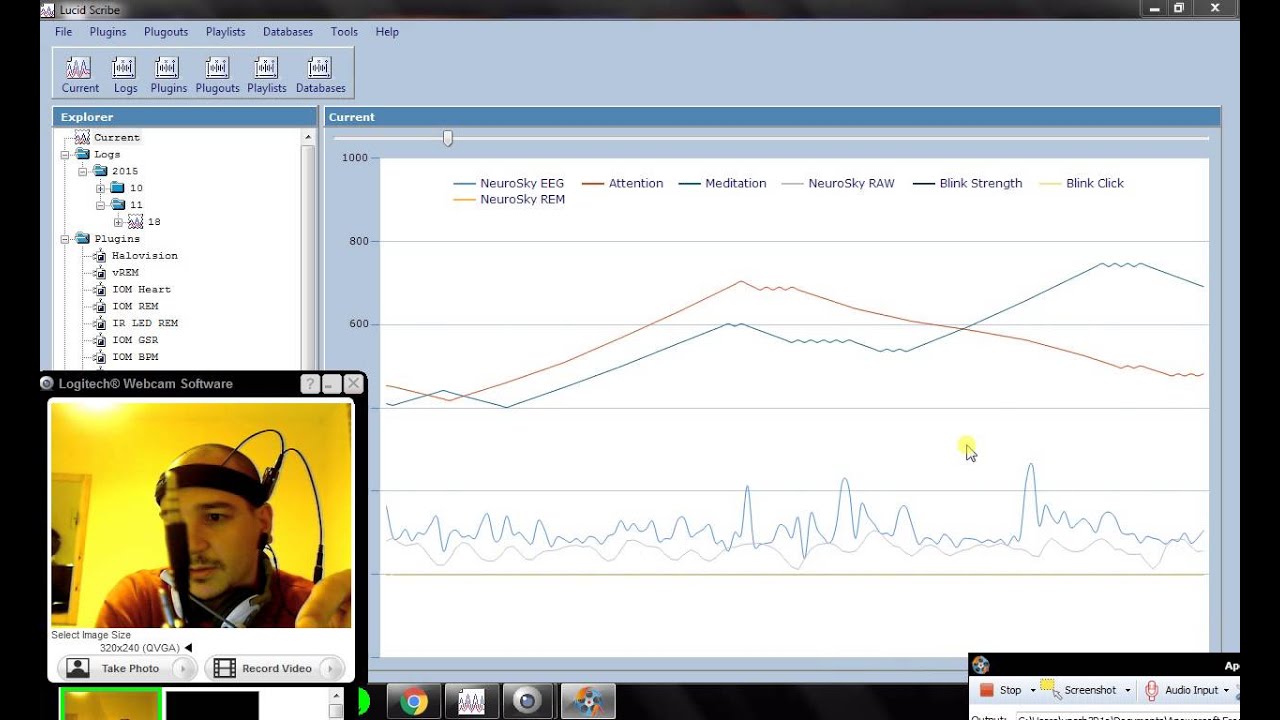 Lucid Scribe software EEG myndplay neurosky ( idea) - YouTube