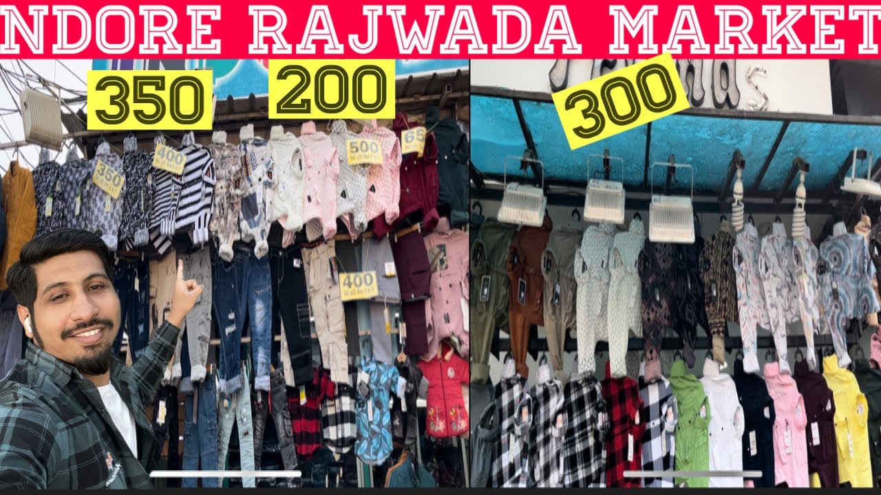 Indore Rajwada Kapra market| Rajwada Cloth market| indore Street market ...