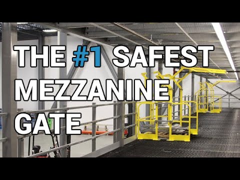Safety Pivot Gates for Mezzanines - YouTube