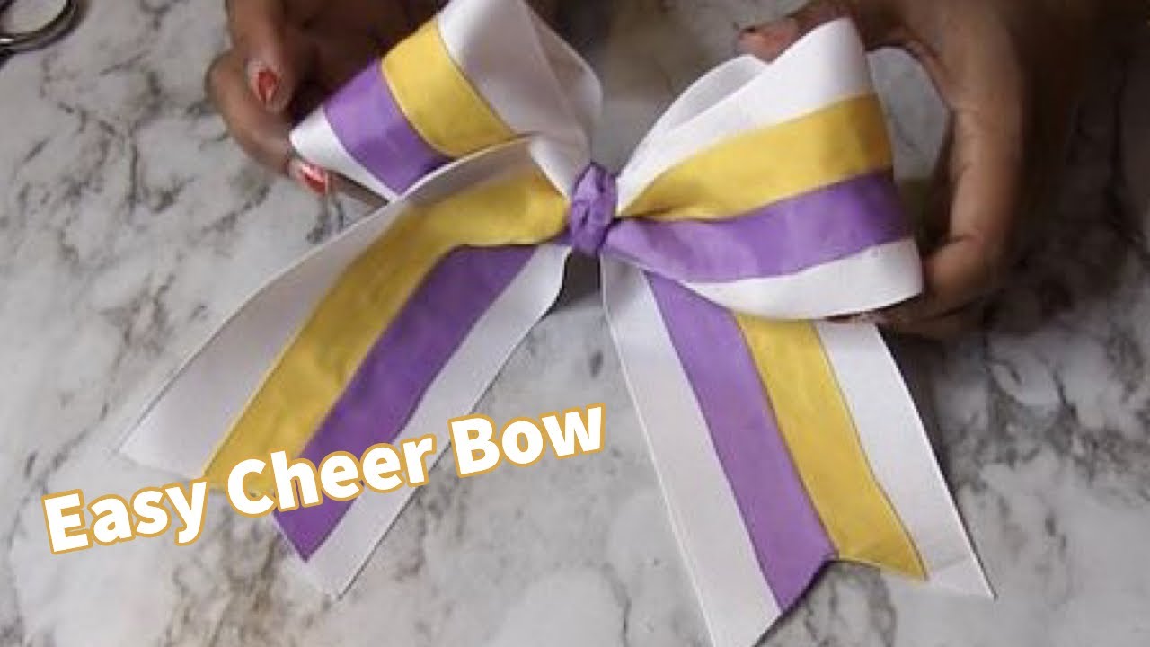 DIY Layered Cheer Bow Tutorial | Nika D. 1977 - YouTube