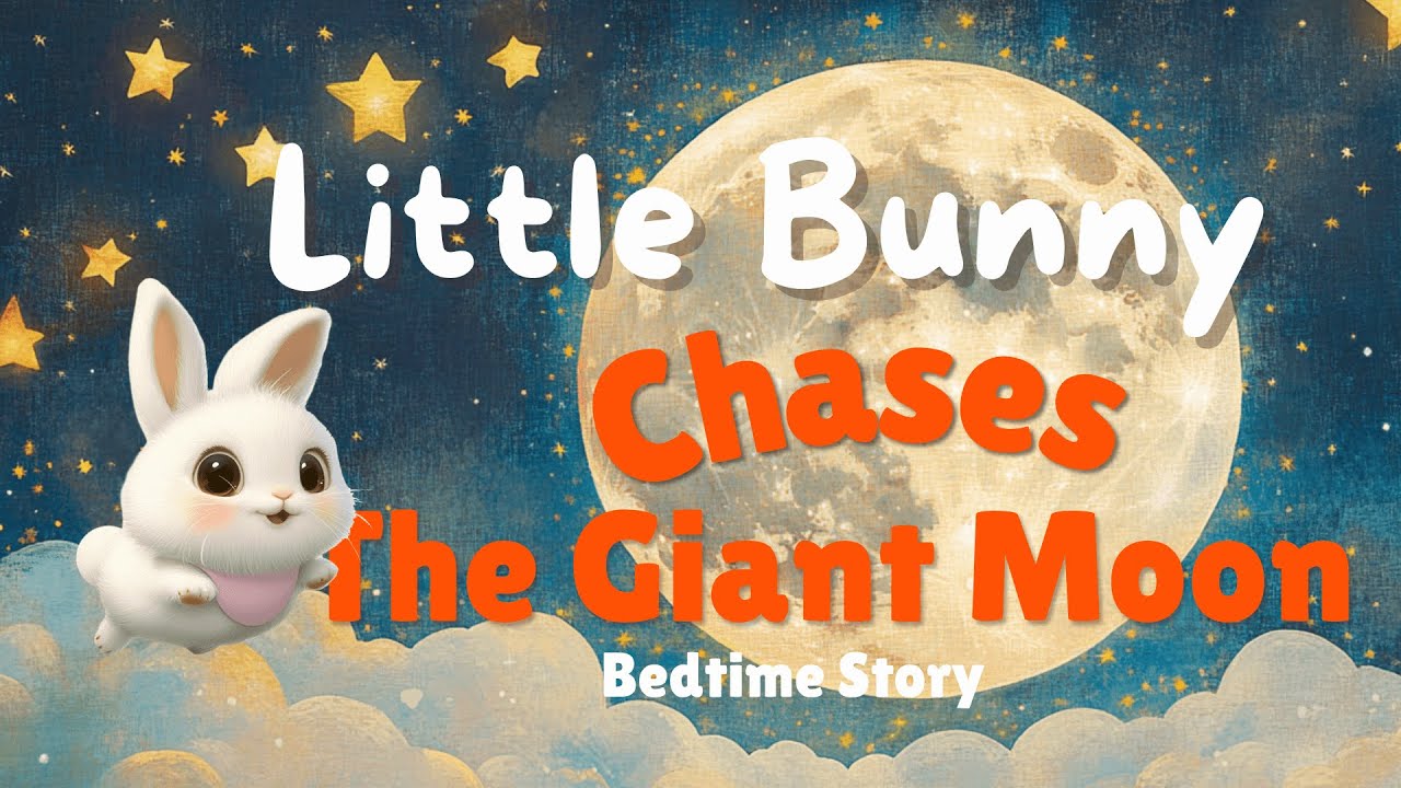 Little Bunny Chases the Giant Moon | Calming Bedtime Story | A ...