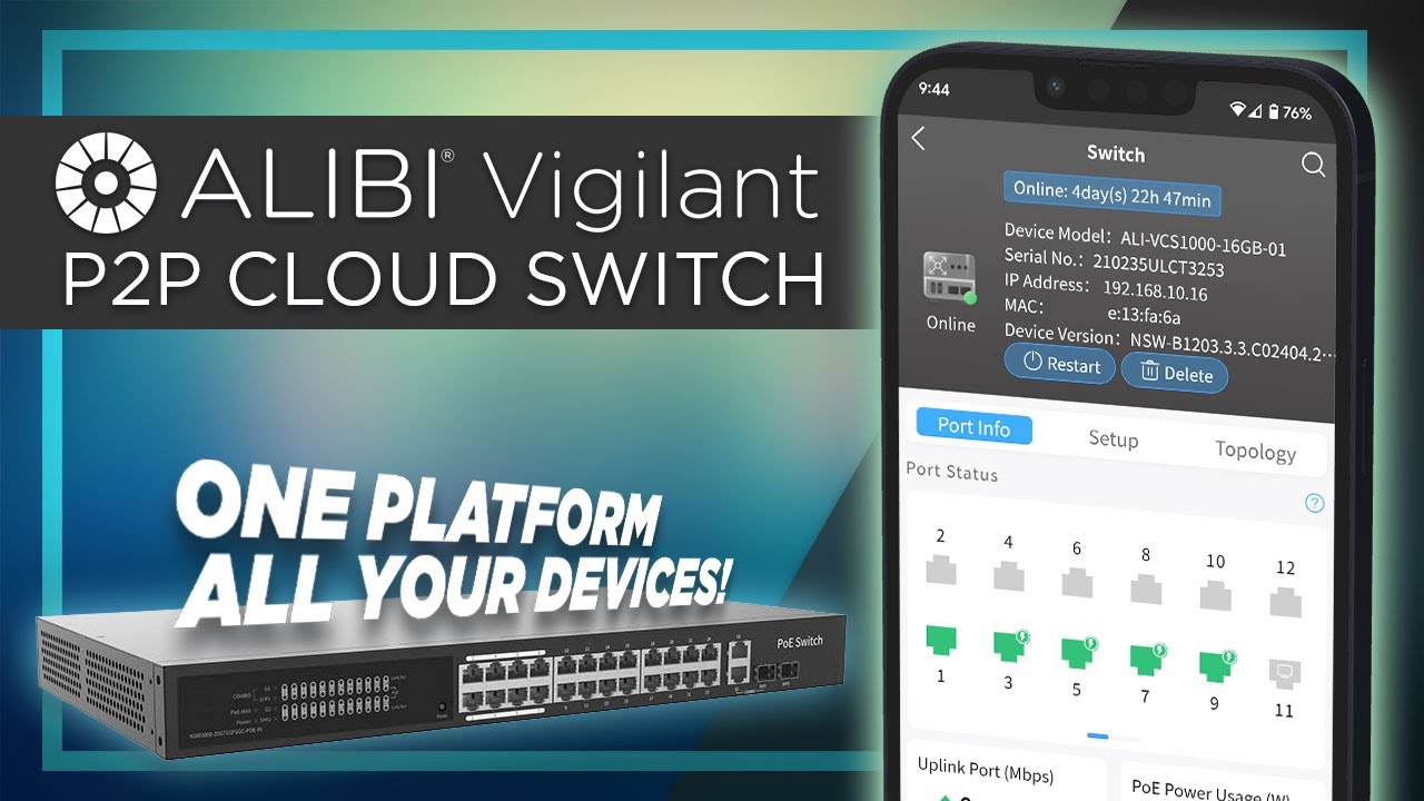 Alibi Vigilant P2P Cloud Switch | One Platform for Switches, Cameras ...