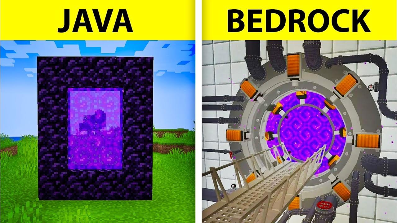NEJVĚTŠÍ Rozdíly mezi Minecraft Java vs Bedrock edicí - YouTube