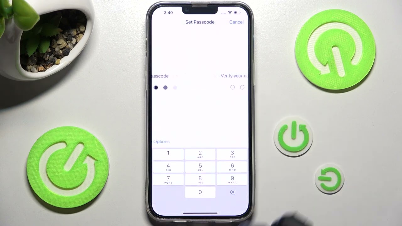 How to Add Screen Lock to iPhone 14 Plus - Set Passcode - YouTube