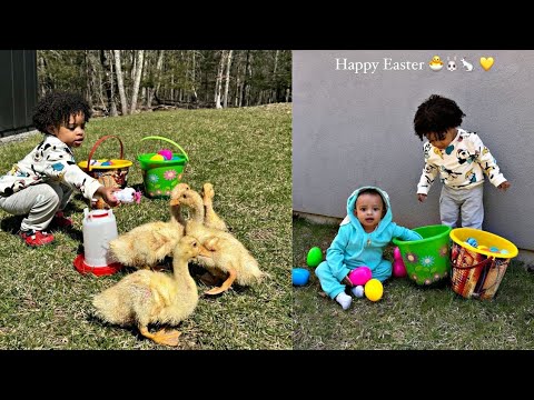 SAVI BABY'S FIRST EASTER EGG HUNT - YouTube