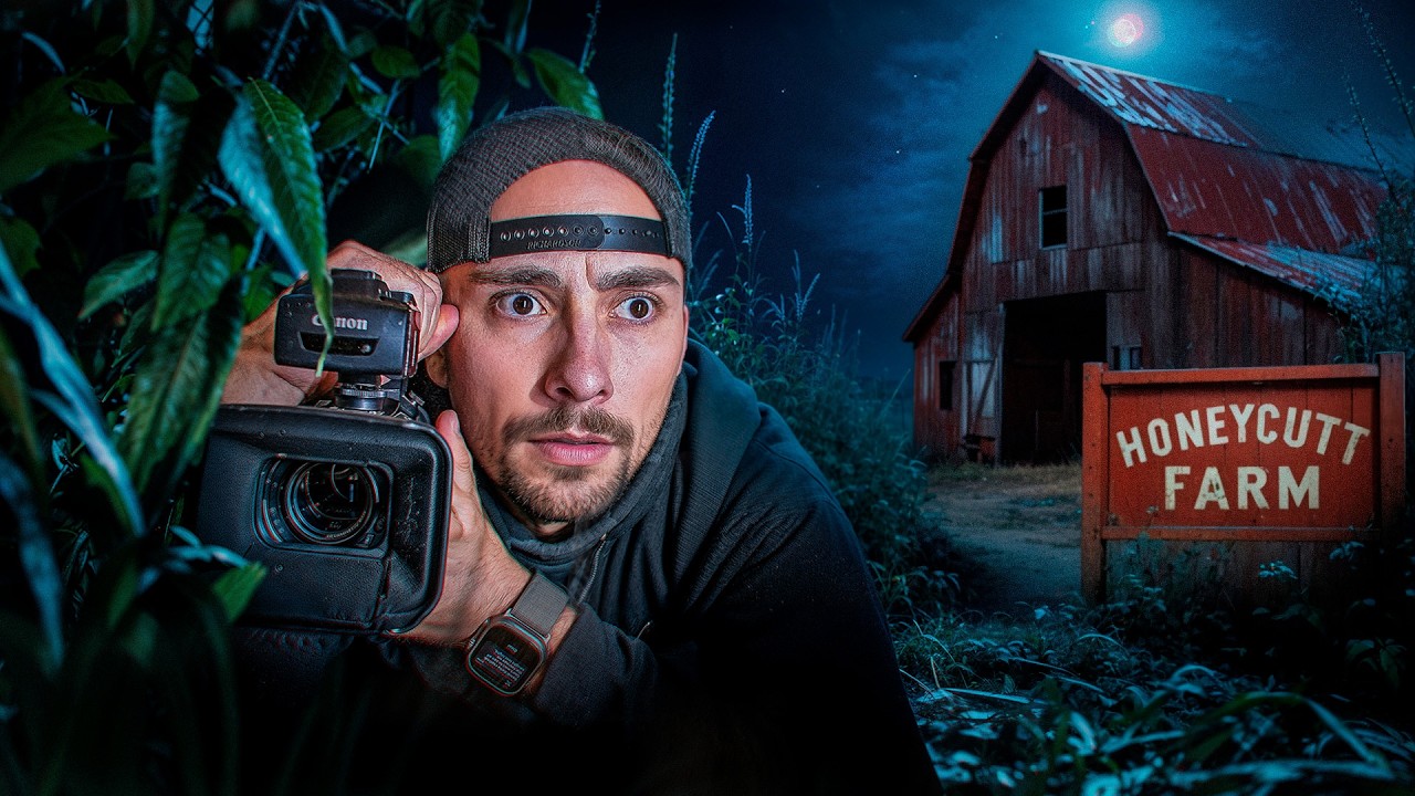 TERRIFYING NIGHT INSIDE THE HONEYCUTT FARM (CHASED OUT) - YouTube