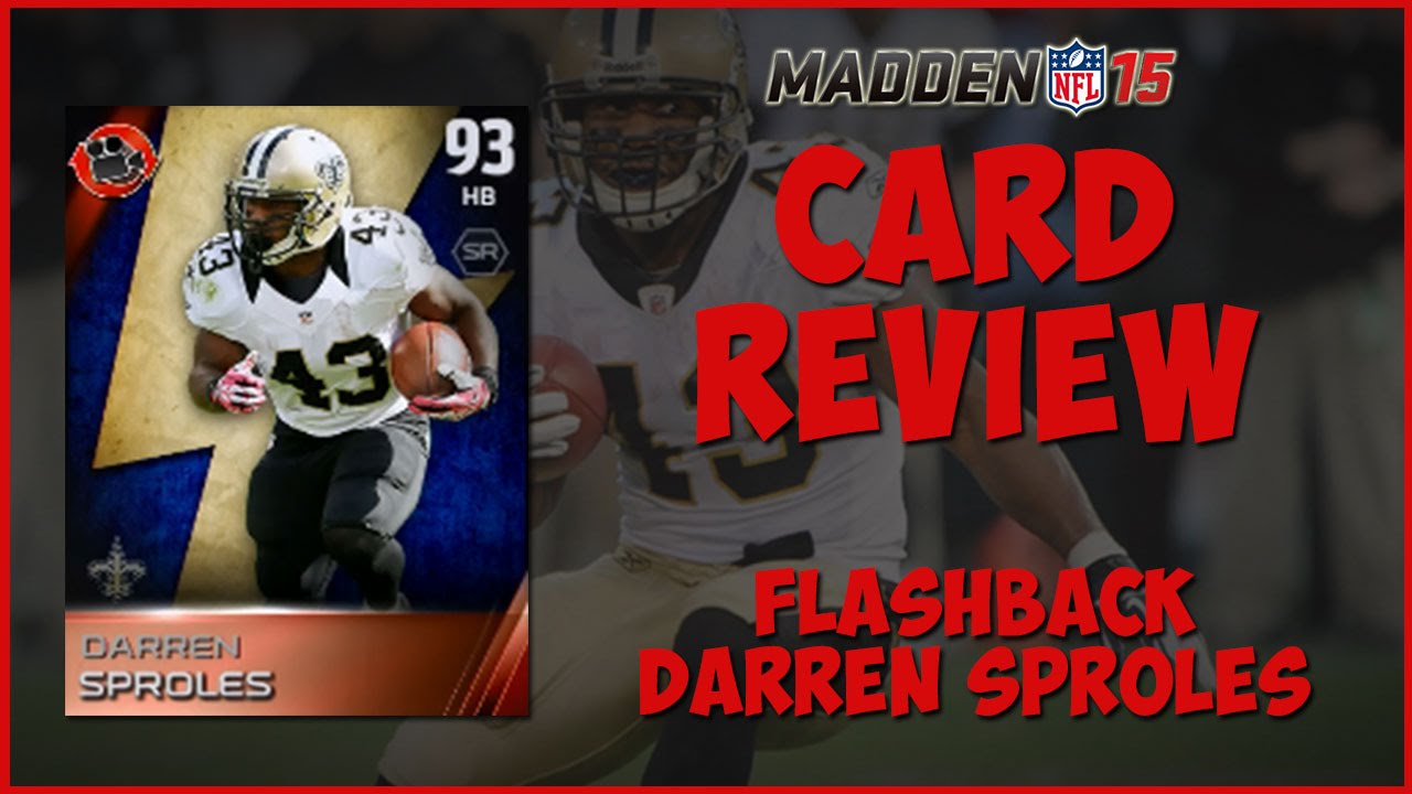 Madden 15 Ultimate Team | MUT 15 Card Review : Flashback Darren Sproles ...