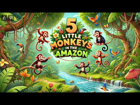🎵 "Five Little Monkeys Dancing in the Jungle" 🎵 🙈🐒🦍🙉🙊 - YouTube