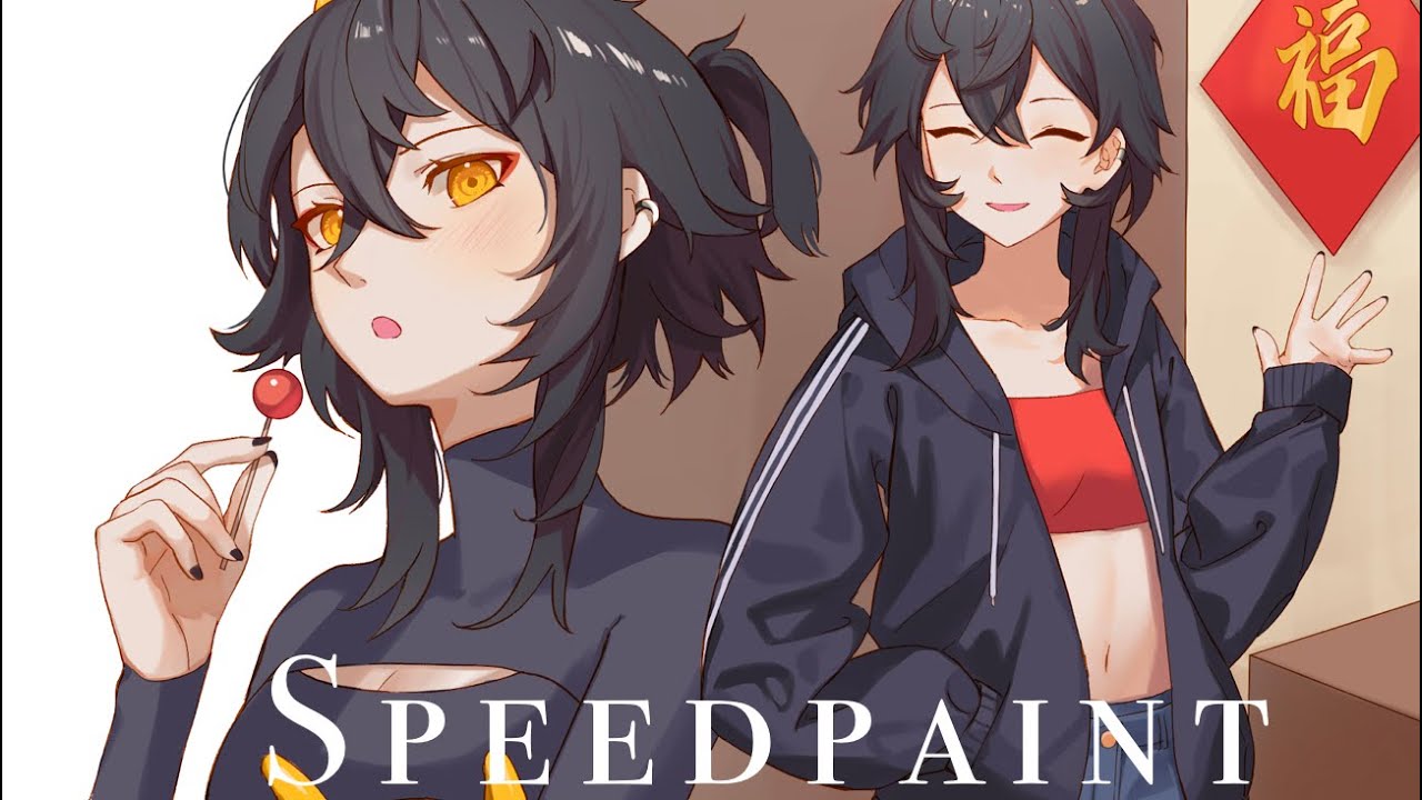 OC Speed paint on Clip Studio - YouTube