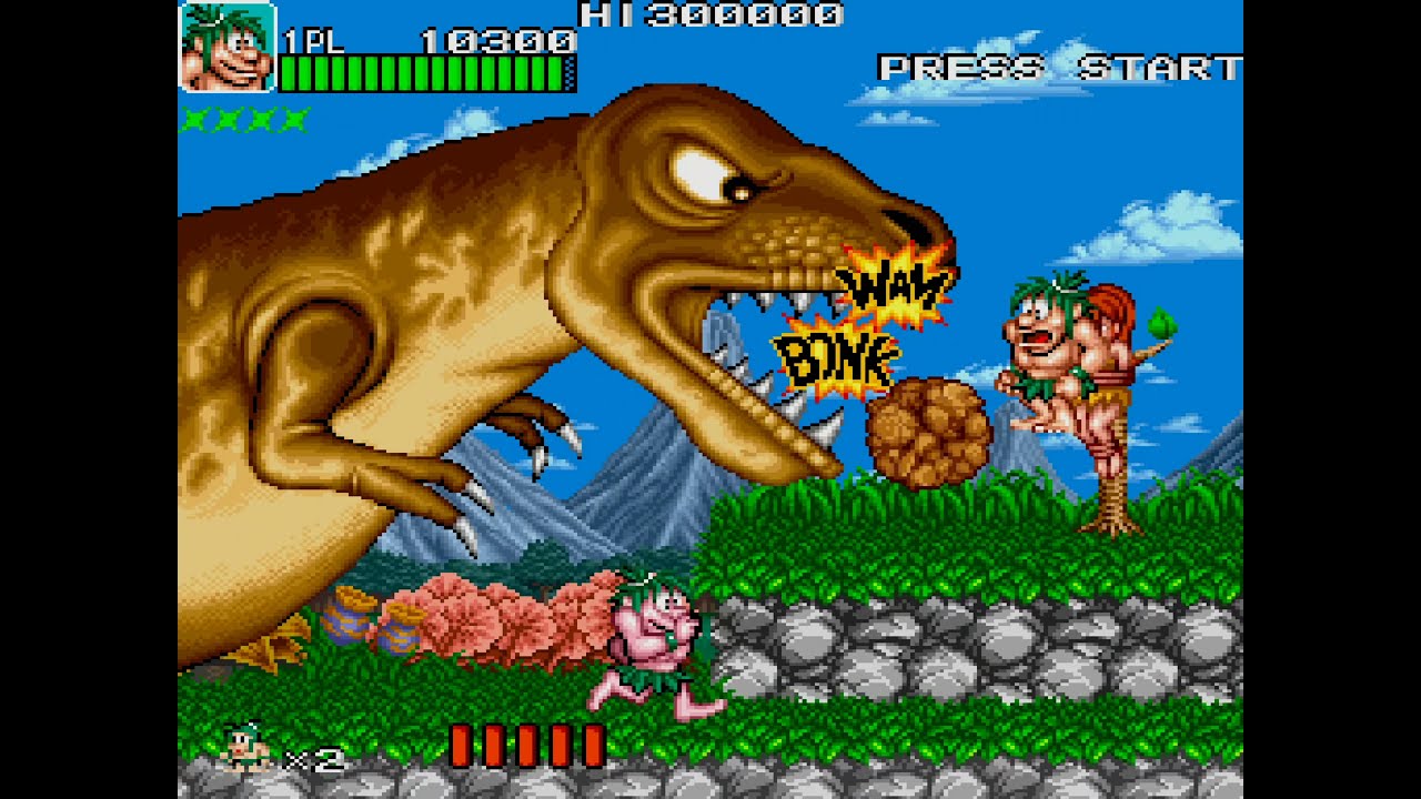 Caveman Ninja: Joe & Mac | ARCADE | 4K60ᶠᵖˢ UHD🔴| Longplay Walkthrough ...