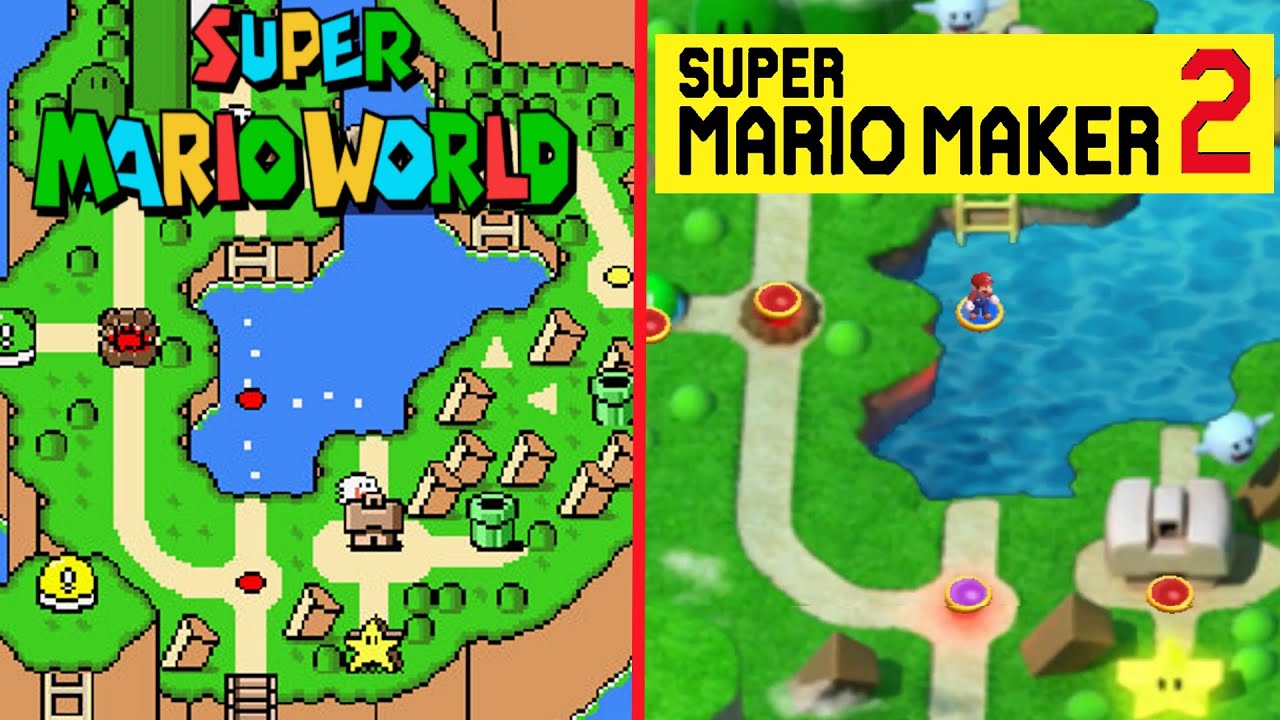 World 2 of Super Mario World REMASTERED in Super Mario Maker 2 - YouTube