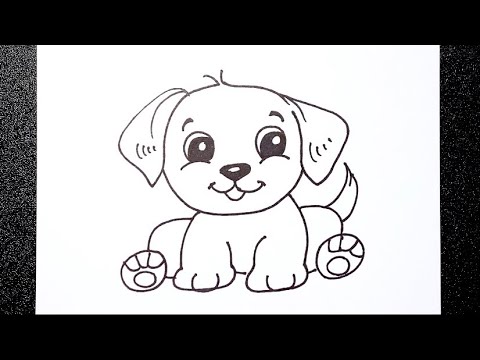Easy Step-by-Step Guide: How to Draw a Cute Puppy | Fun Drawing ...