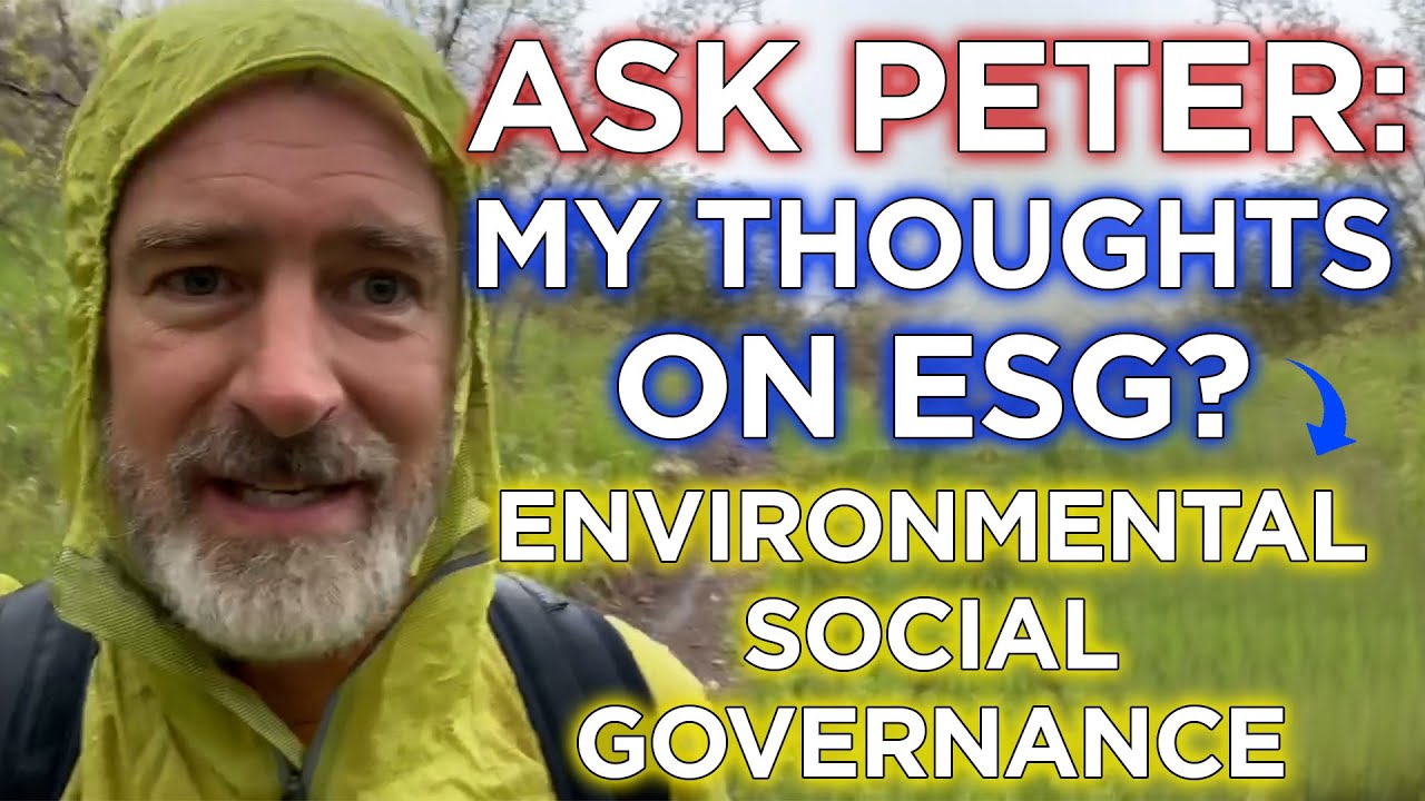 Ask Peter: What Are My Thoughts on Environmental Social Governance (ESG ...