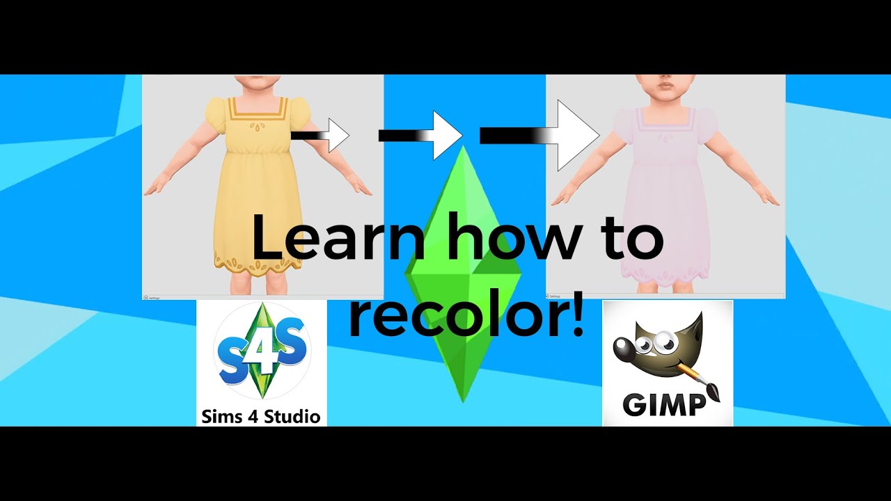 Tutorial - How to make a simple recolor for TS4 using FREE software ...