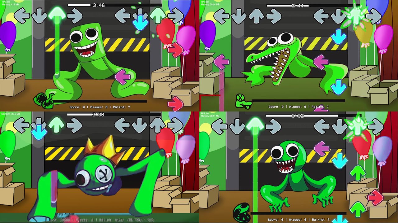 Rainbow Friends - FNF mod - but Green is stuck in vent | Friday Night ...