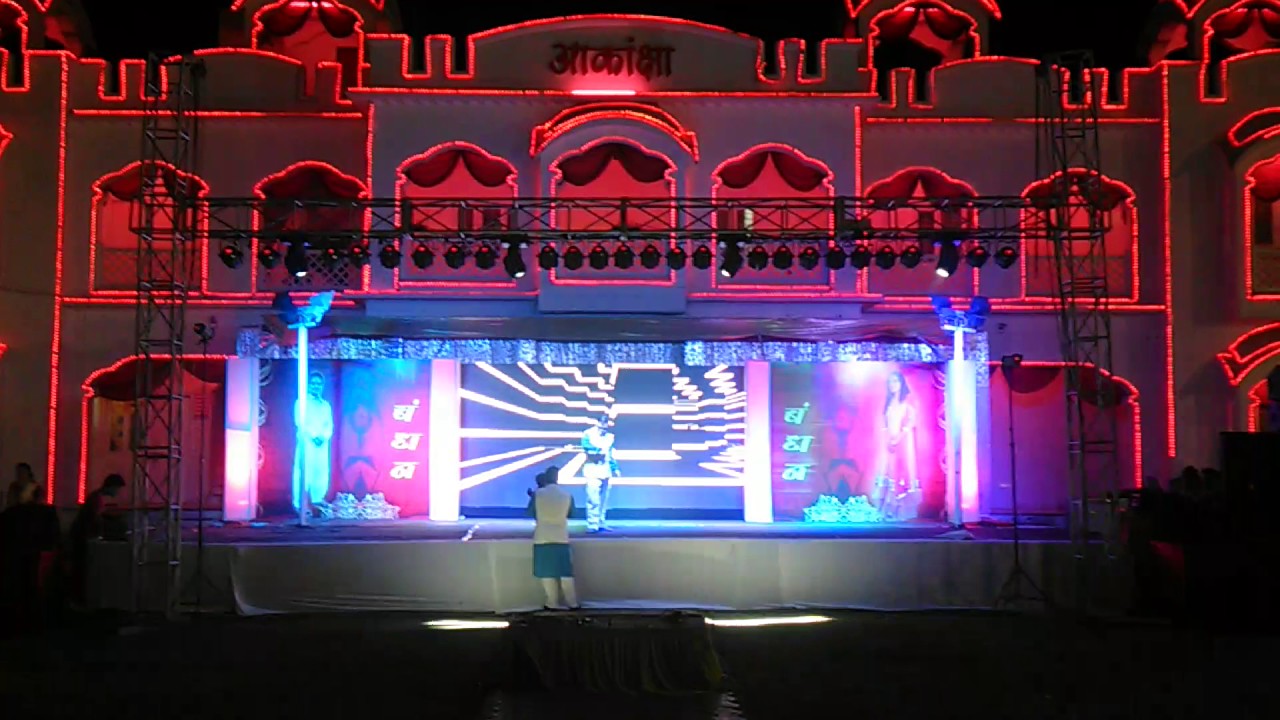 ladies sangeet night with truss & LED screen By Punjab Wedding Event ...