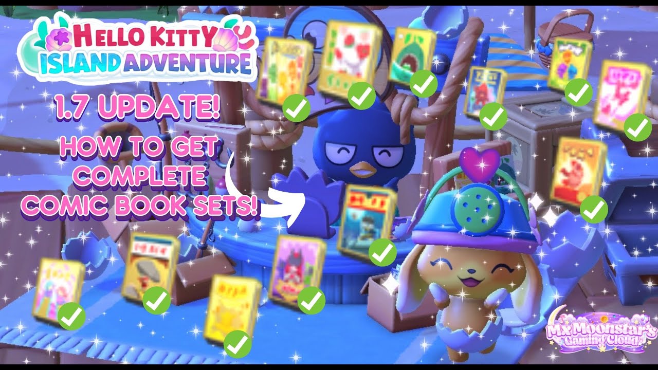 📖🦸COMPLETE COMIC BOOK SETS GUIDE - Hello Kitty Island Adventure📖🦸 - YouTube