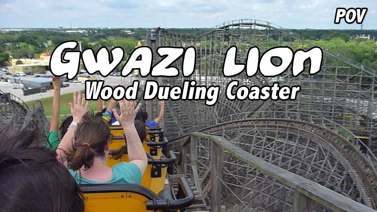 Gwazi Lion on-ride POV video, Busch Gardens Tampa Bay, Florida - YouTube