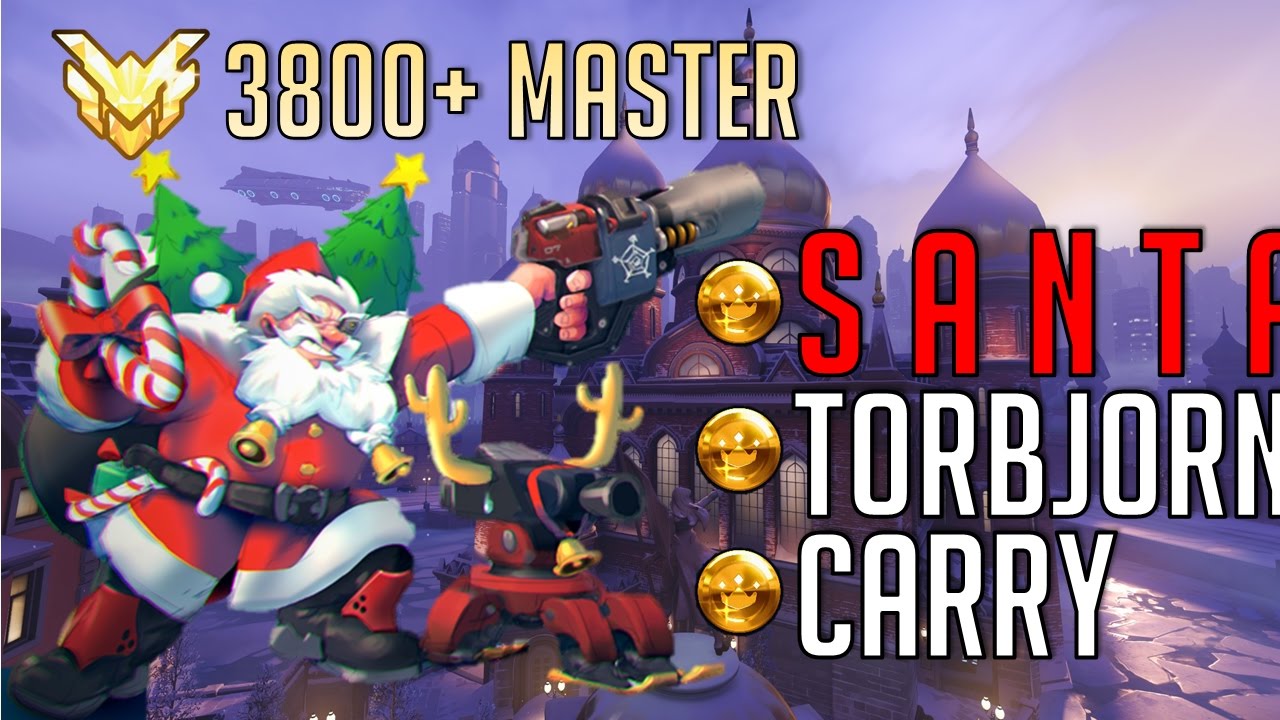 [Overwatch] 3800+ Master playing Santa Torbjorn in Volskaya Industries ...