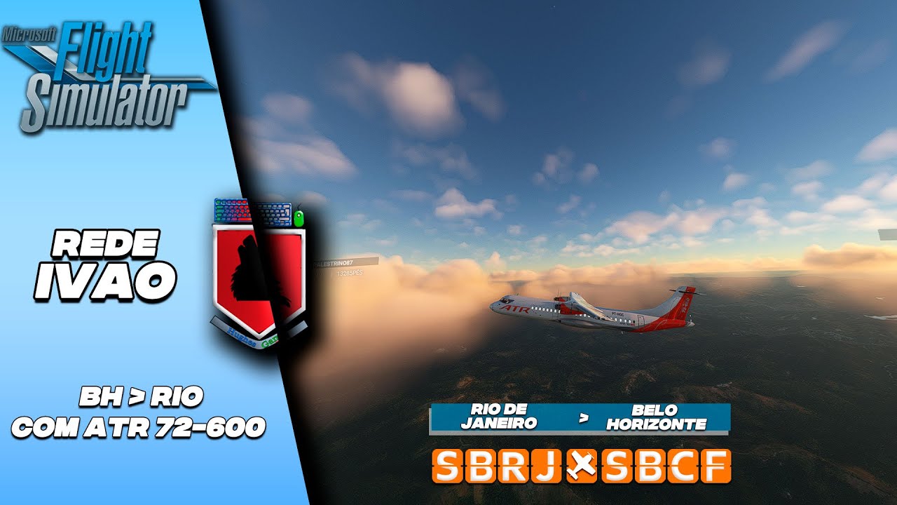 🛩 Flight Simulator 2020 _ IVAO _Rio de Janeiro - Belo Horizonte _ Atr ...
