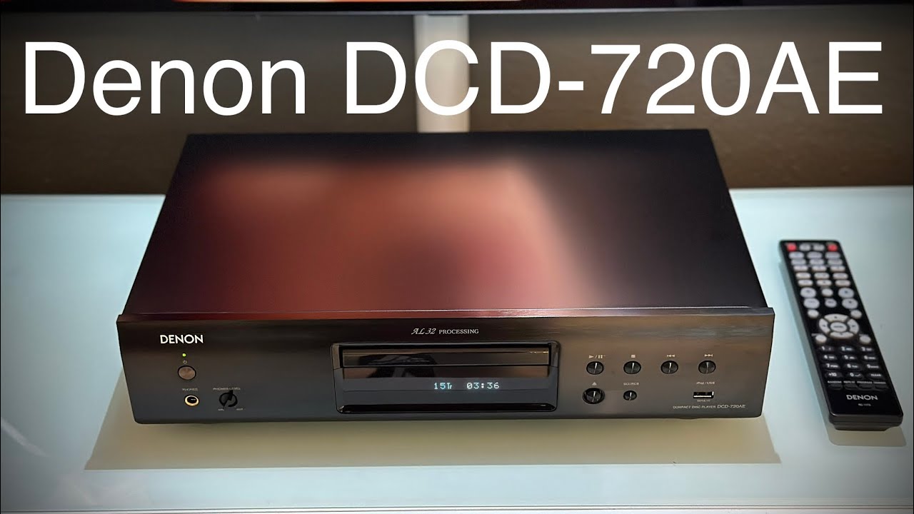 Denon DCD-720AE cd player review inside Test - YouTube