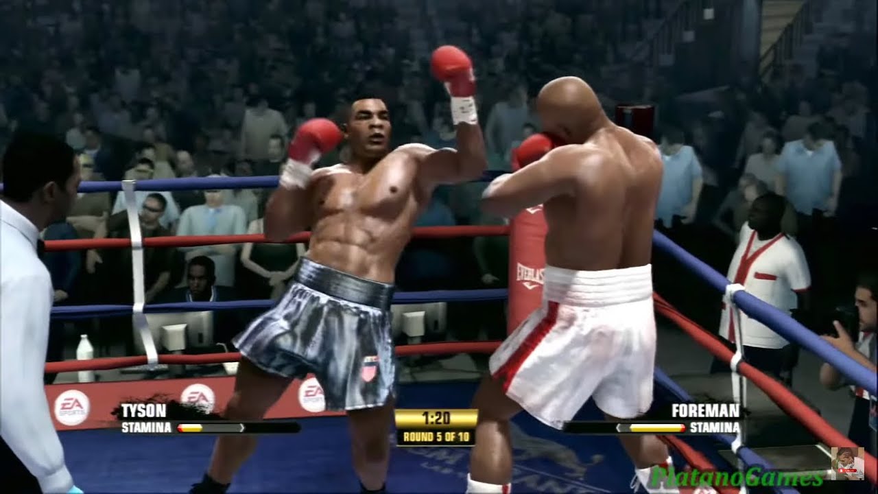 Fight Night Champion Mike Tyson vs George Foreman Full Match - YouTube