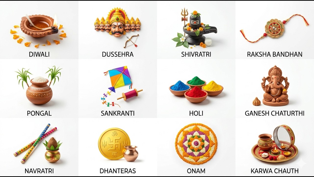 Every Hindu Festival Explained in 8 Minutes | Indian Festival - YouTube