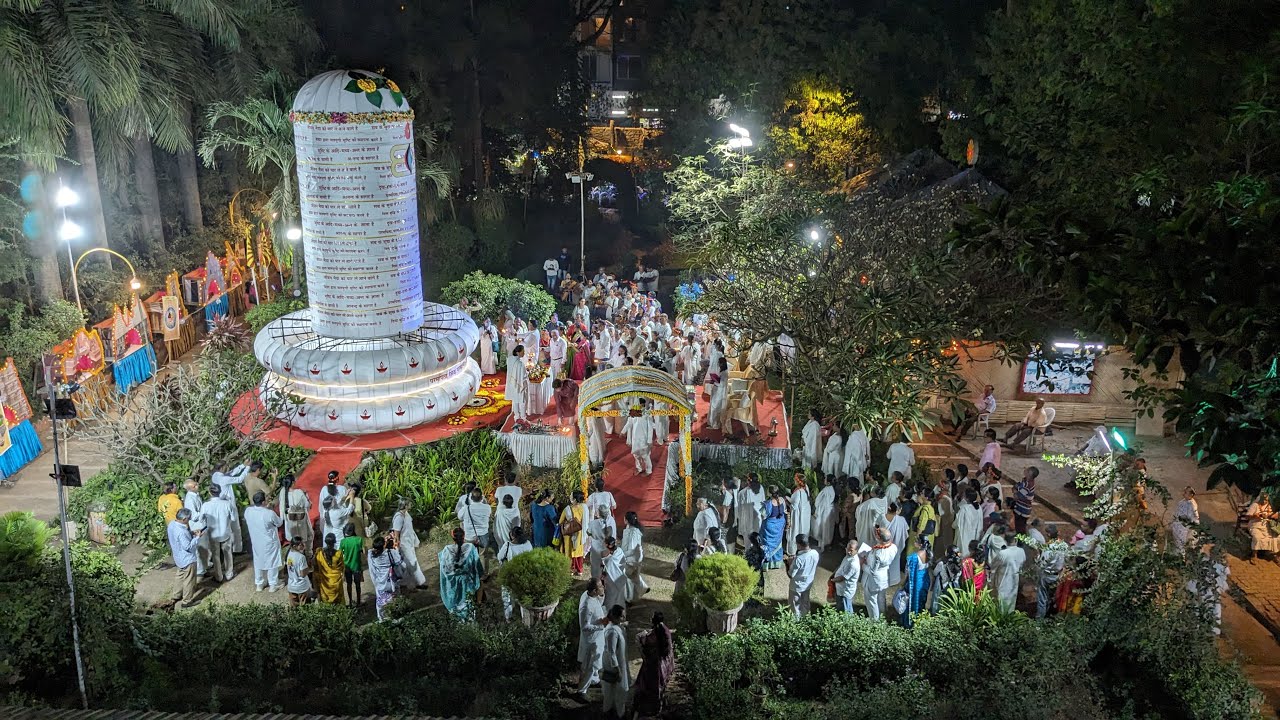 88th Mahashivratri Celebrations with 22 ft. Tall White Maha ShivaLingam ...