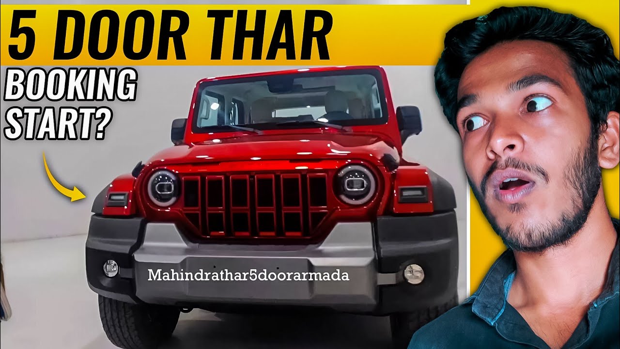 5 Door Thar Booking Start?😳 - YouTube