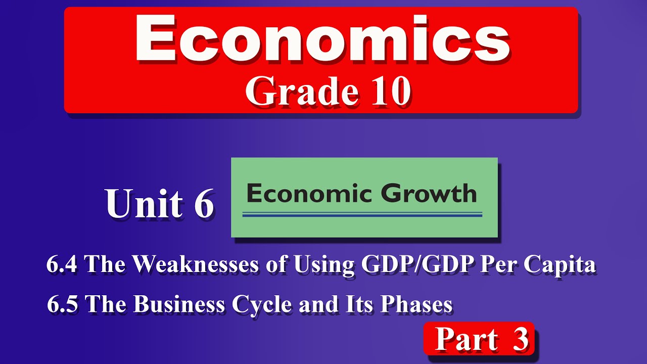 Grade 10 Economics unit 6 part 3 | Economic Growth | The Business Cycle ...