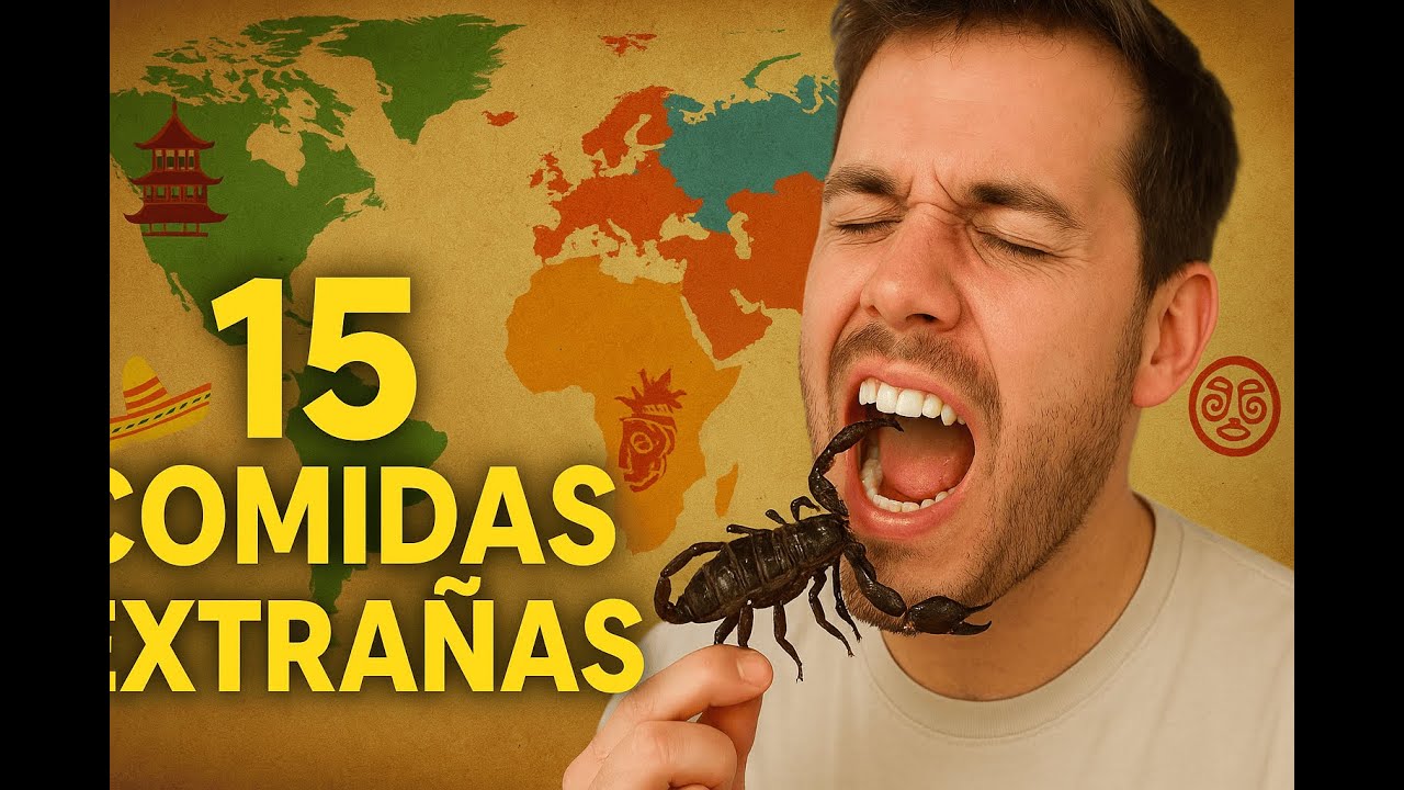 ¿Eres capaz de probar estas 15 comidas extrañas del mundo? - YouTube