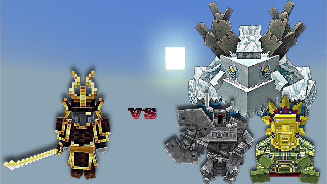 Auron, Silent of the Wind vs MowziesMobs (Bosses) | Minecraft Bedrock ...