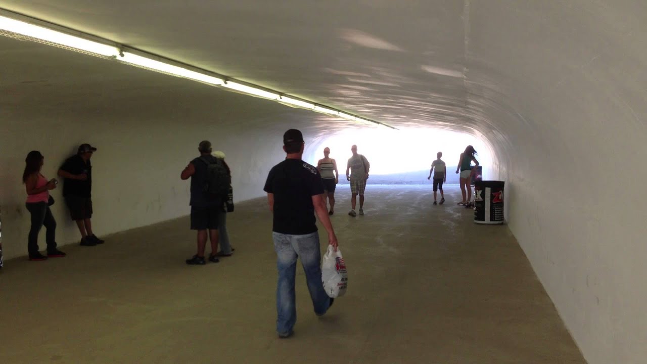 top fuel dragsters pass over track Tunnel great sound - YouTube