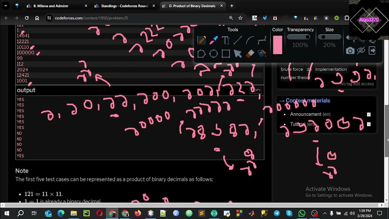 D. Product of Binary Decimals | Codeforces Round 937 (Div. 4) | CP in Bangla - YouTube