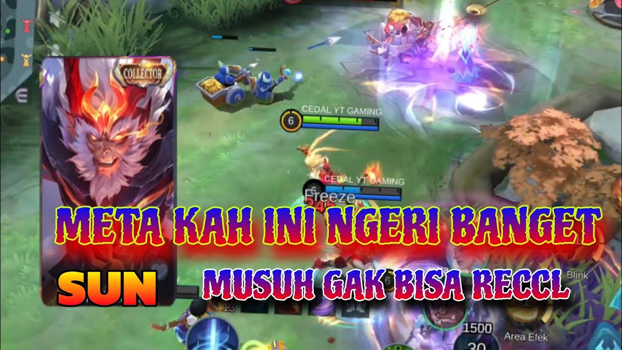 cara main sun ketika war || sun best build end emblem mobile legends ...