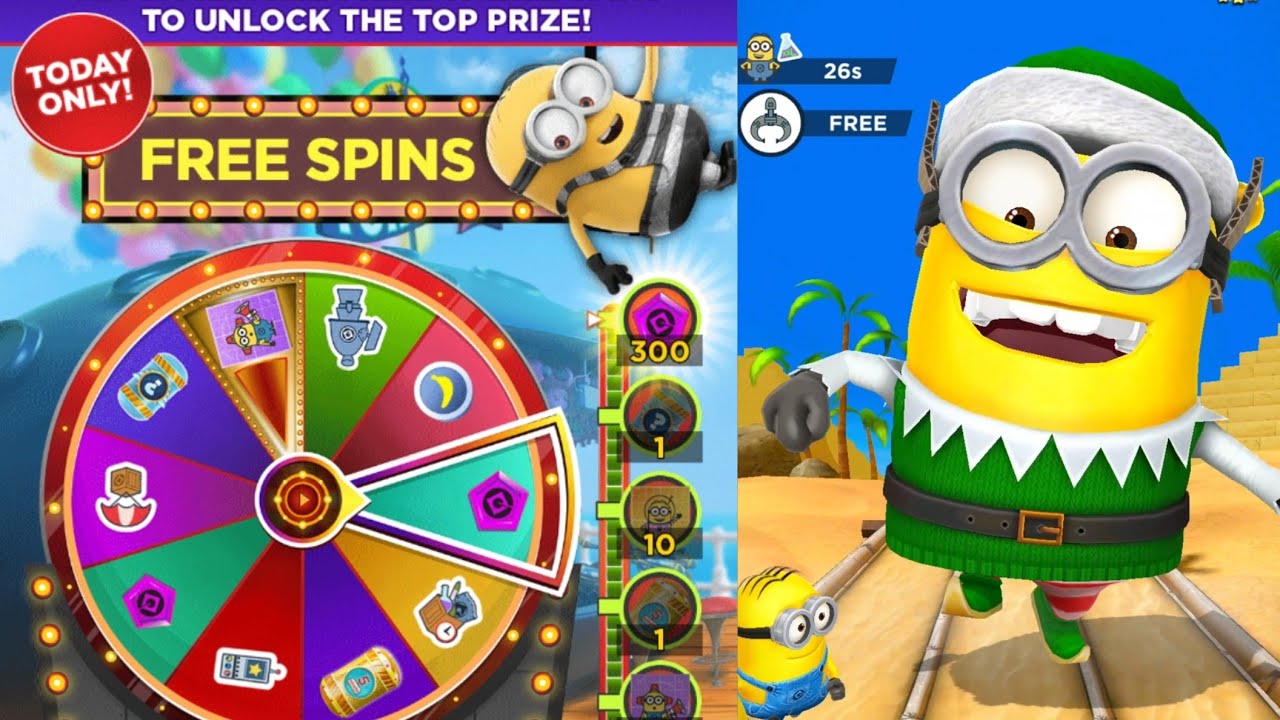 Minion Rush Elf minions Costume | Prize Wheel | Despicable me gameplay ...