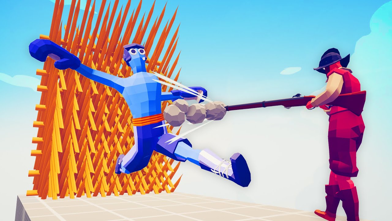 OVERPOWERED MUSKETEER + SPIKED WALL - TABS Totally Accurate Battle ...