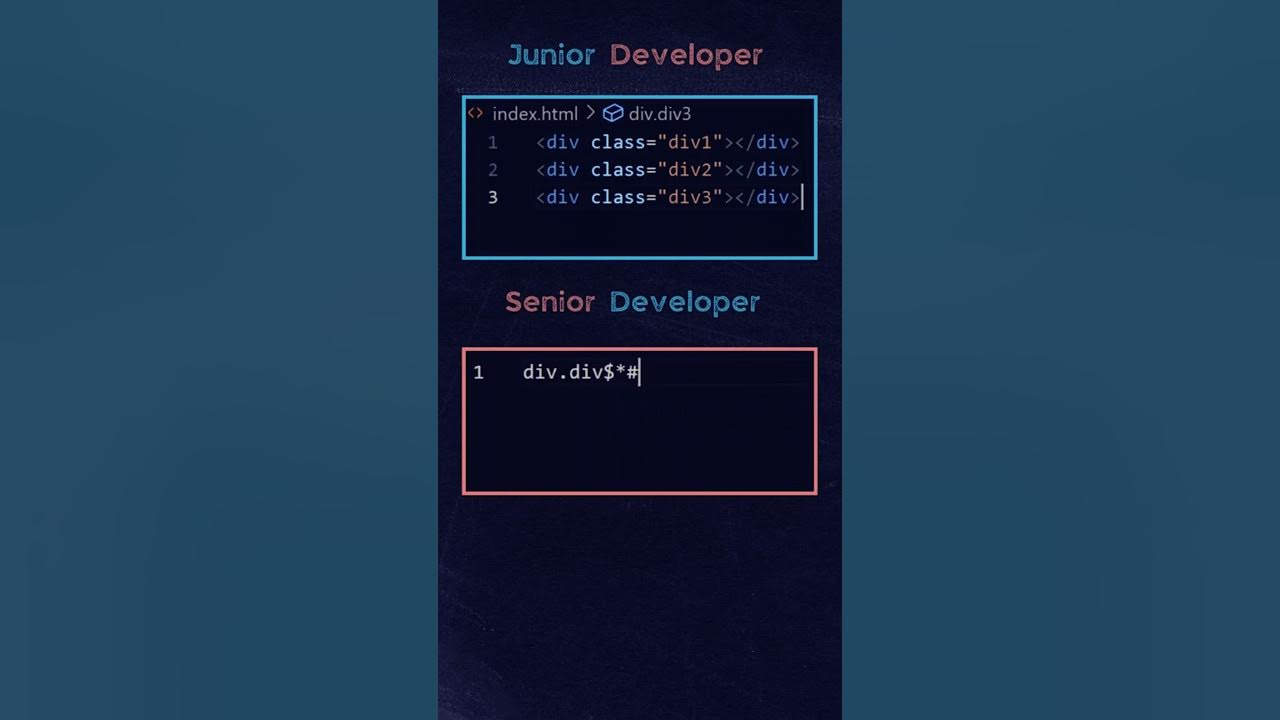 Junior Vs Senior Developer #programming #html #javascript # ...