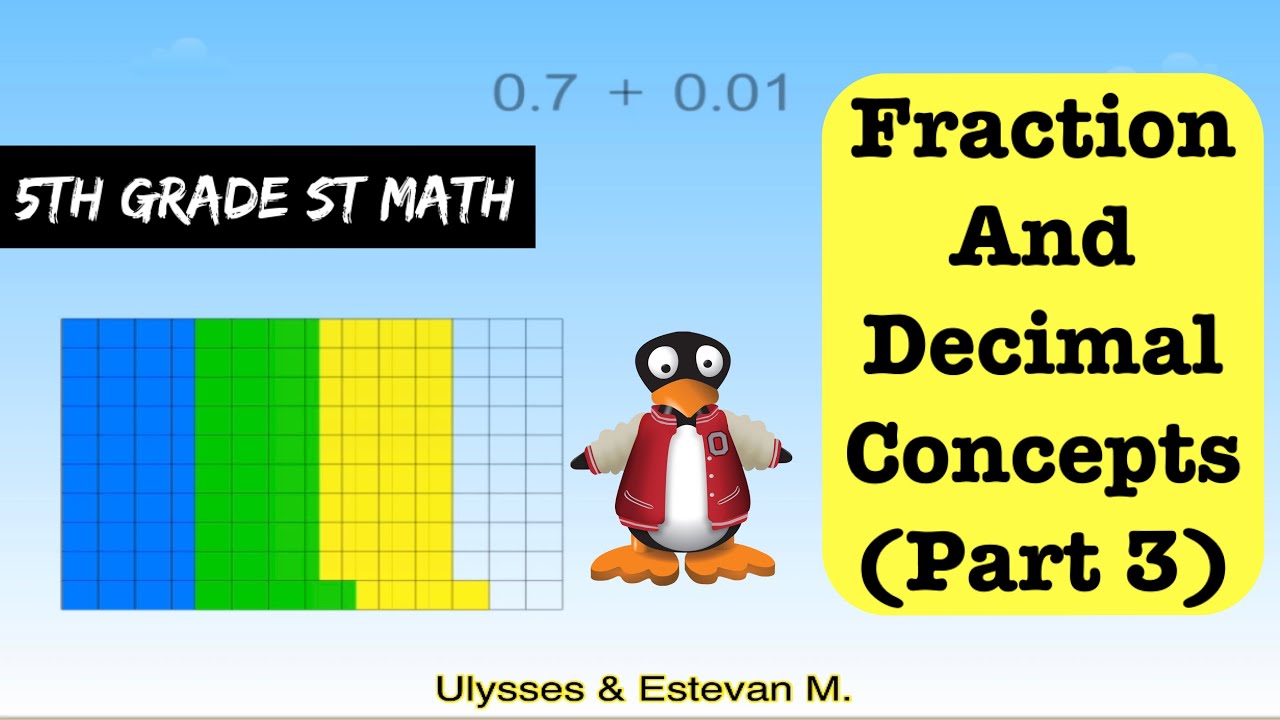 Fraction And Decimal Concepts (Part 3) - 5th Grade ST Math With JiJi ...