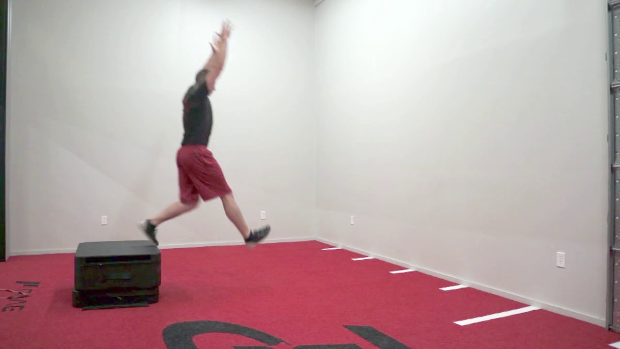 Depth Drop to Split Stance Landing - YouTube